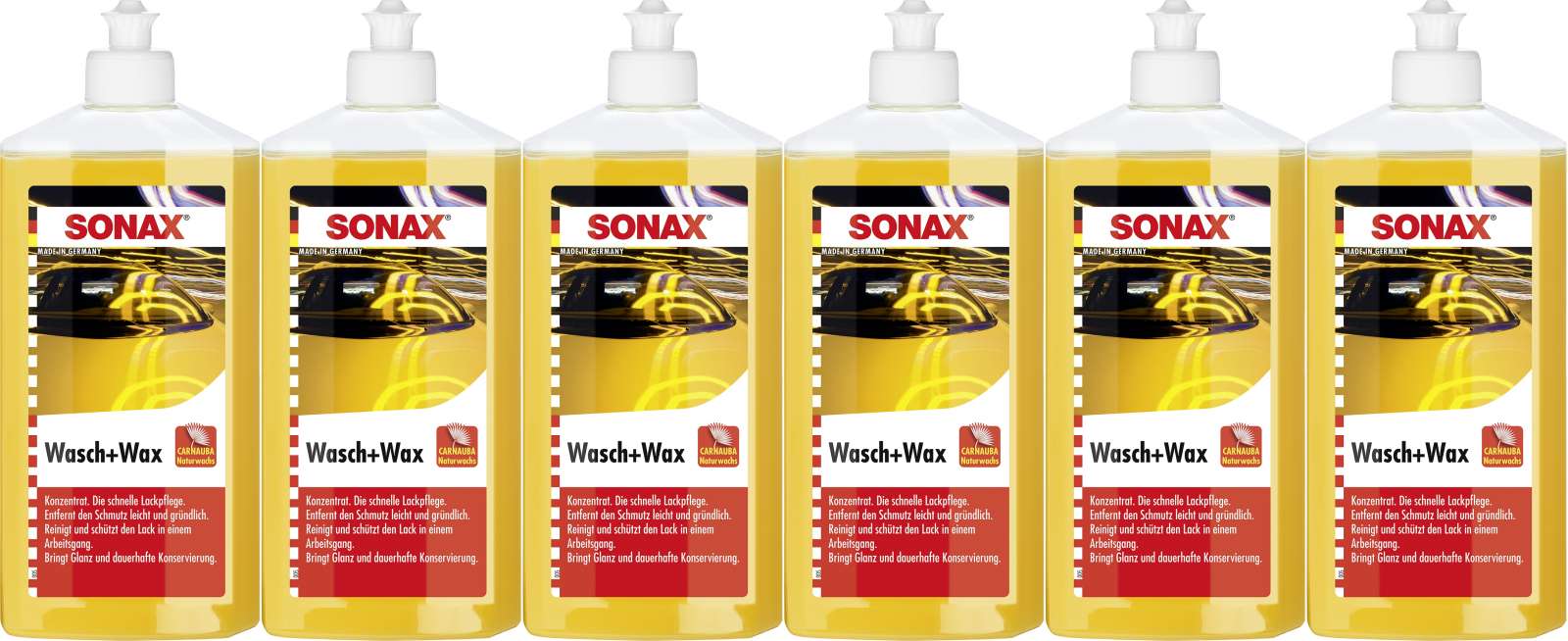 Sonax lavaggio + cera 500 ml - set VPE - 6 pezzi - 03132000