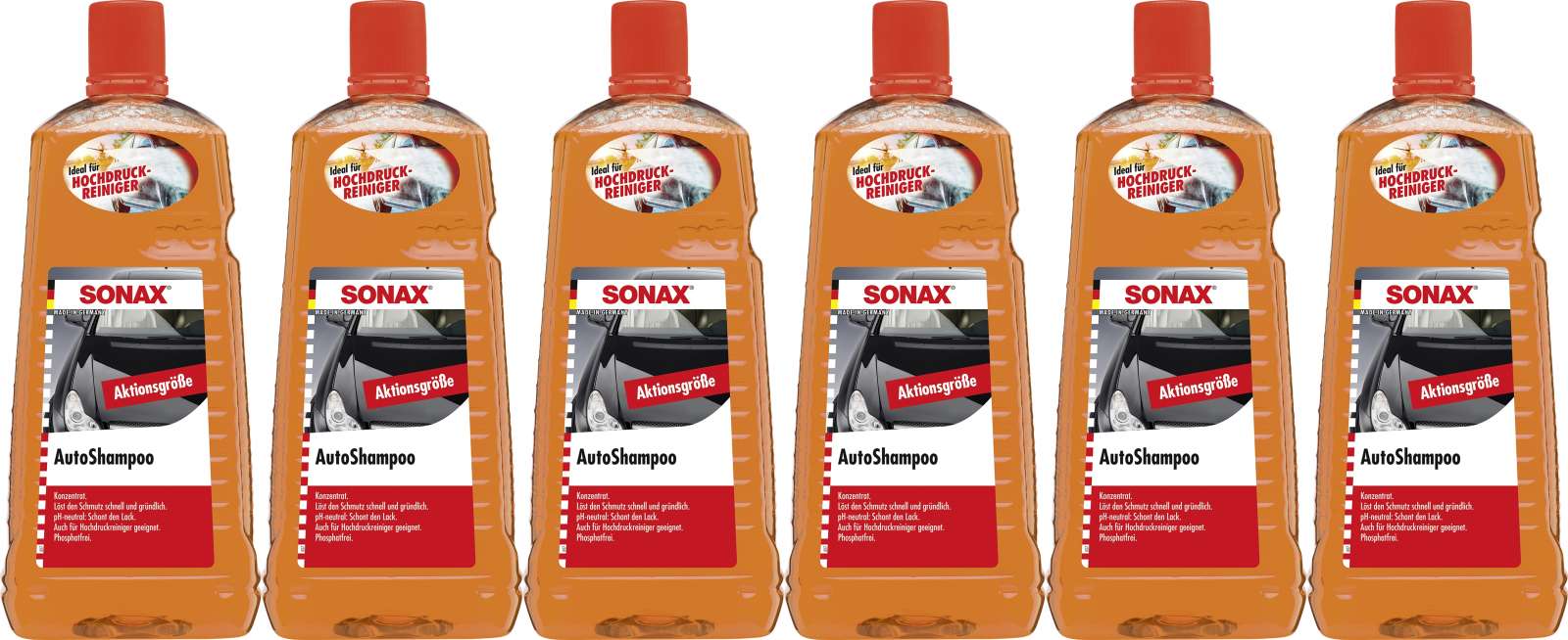 Sonax AutoShampoo concentrato 2 l - set VPE - 6 pezzi - 03145410