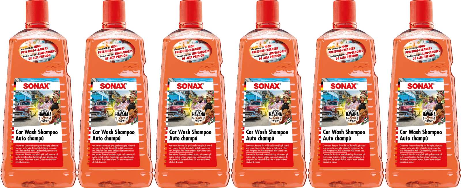 Sonax AutoShampoo Concentrato Havana Love set 2 l VPE 6 pezzi 03285410